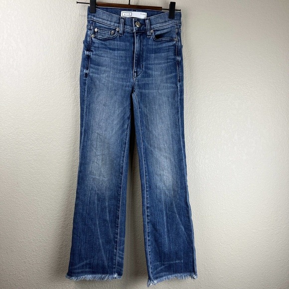 AYR | Jeans | Ayr Jean Women 23 Crop Blue Denim The Bomb Pop Raw Hem ...